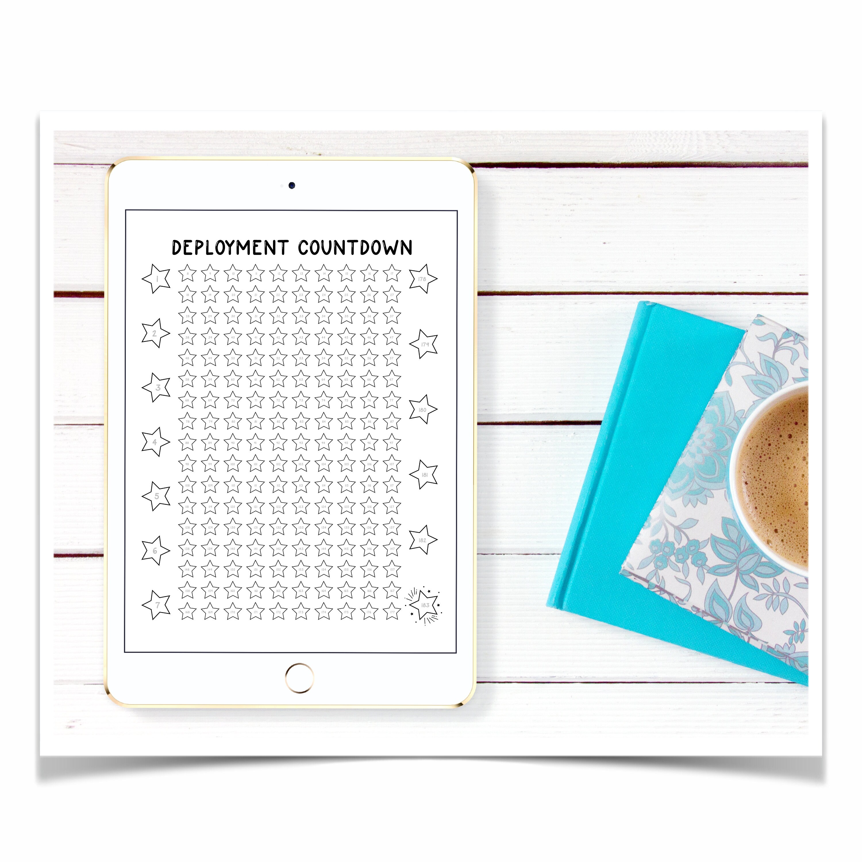 Deployment Countdown Printable PDF PNG and JPG Deployment - Etsy