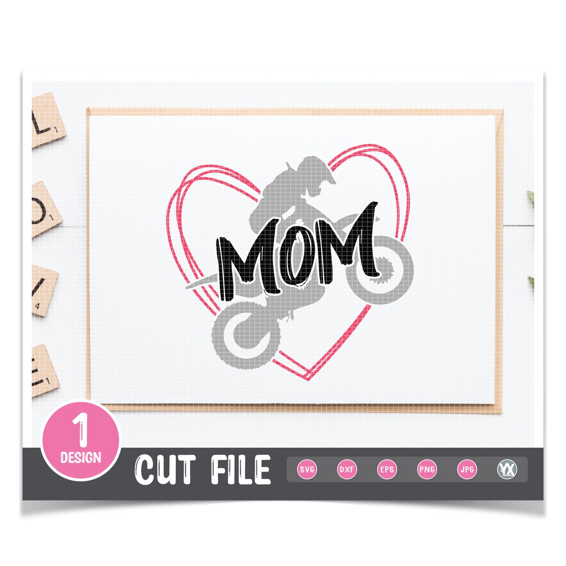Dirtbike Mom SVG Motocross Mom SVG Digital Cut File - Etsy