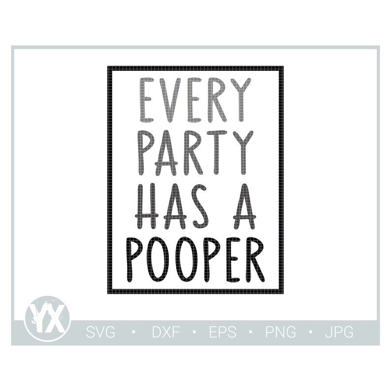 Funny SVG File Party Pooper SVG Cut File Digital Files | Etsy Funny SVG File Party Pooper SVG Cut File Digital Files | Etsy
