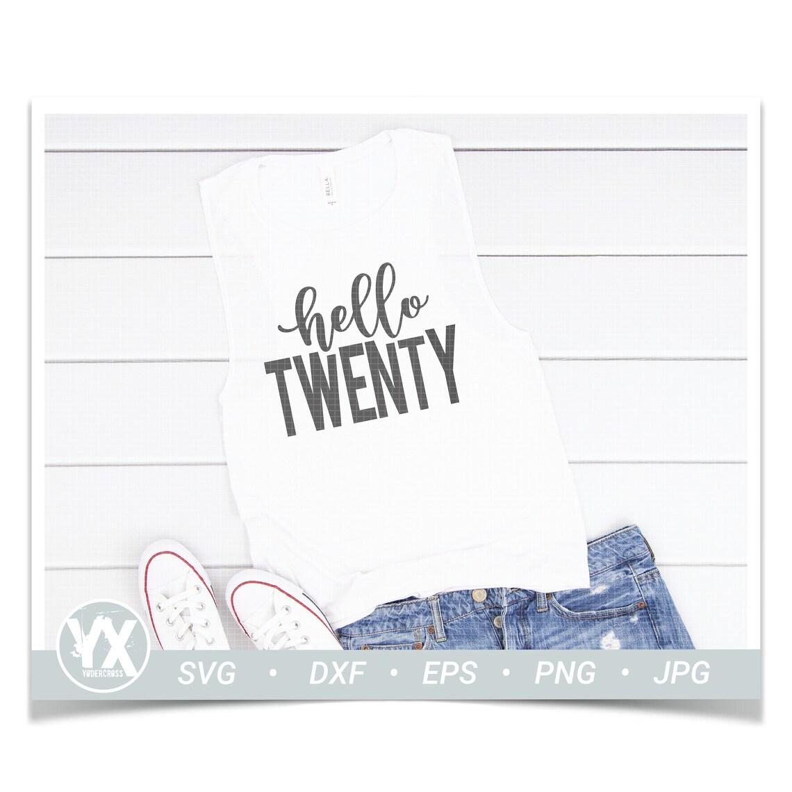 Hello Twenty SVG Hello 20 SVG 20th Birthday SVG File | Etsy