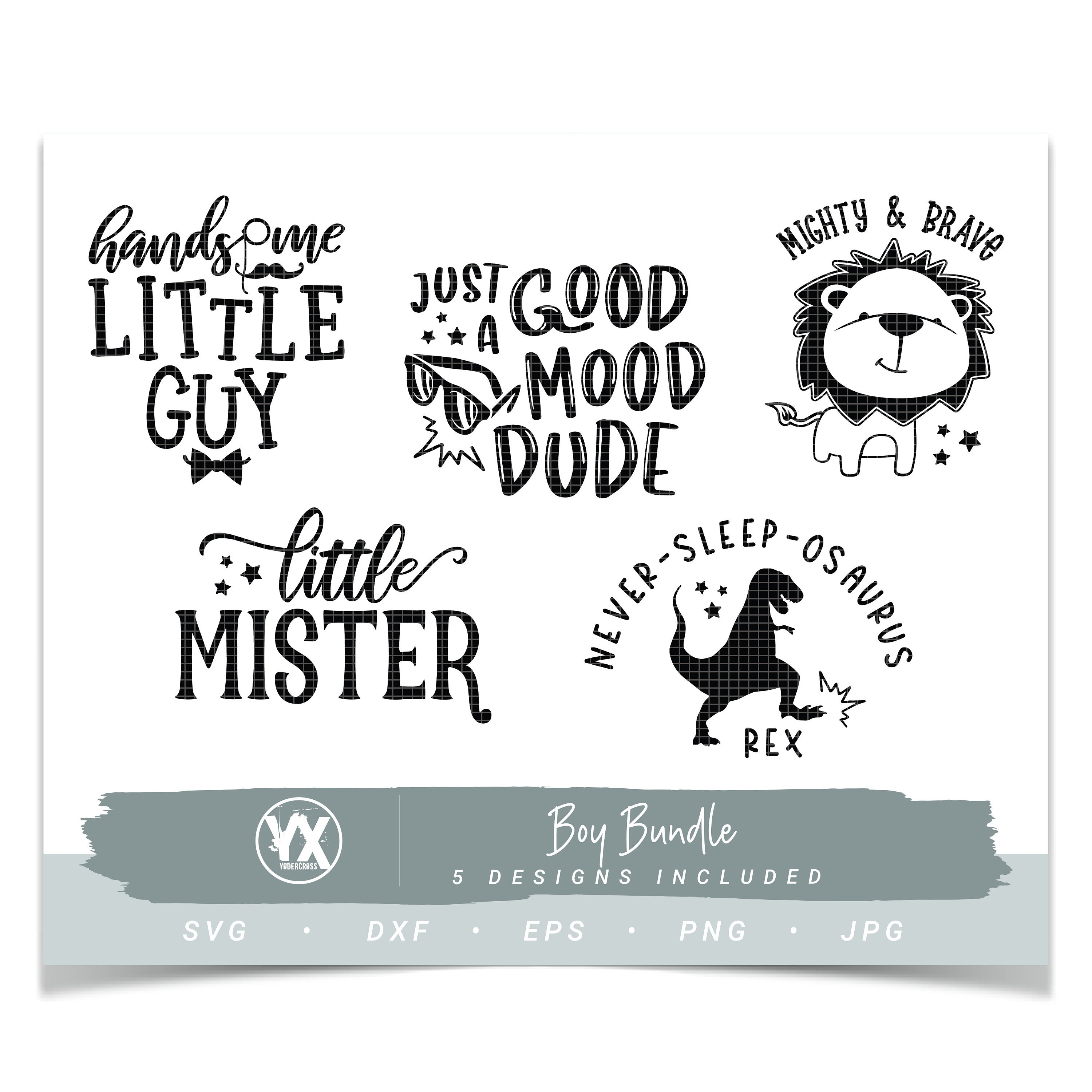 Baby Boy SVG Bundle Set of 5 SVG Files Baby Boy SVG Cut | Etsy