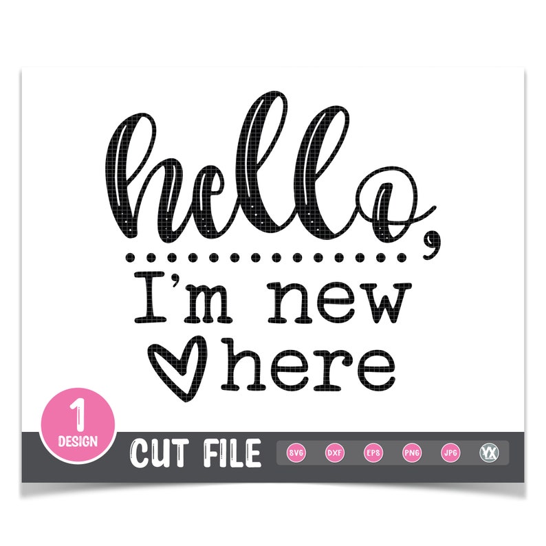 Hello I'm New Here SVG New Here SVG Newborn Baby SVG | Etsy