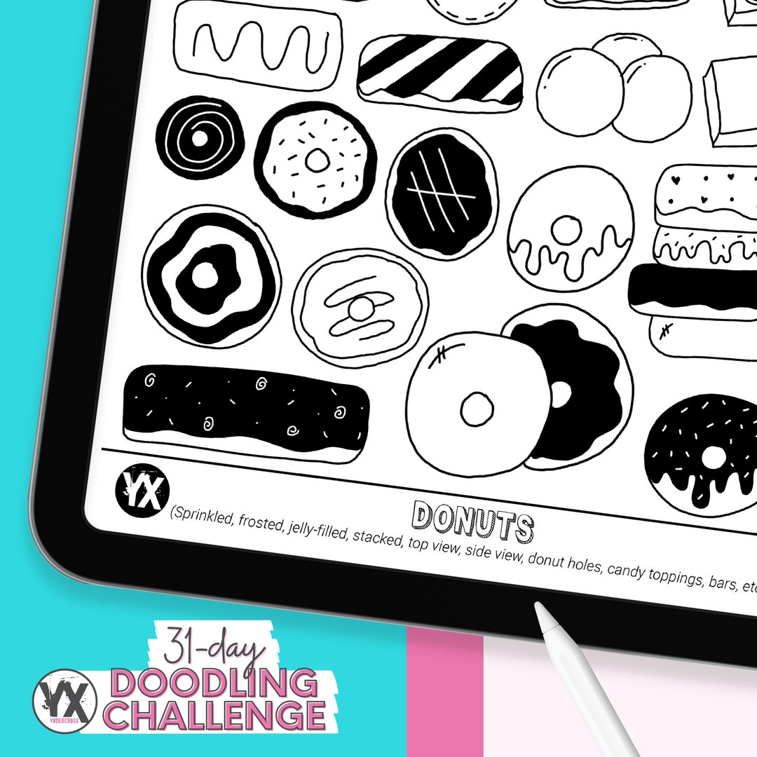 Doodling Challenge 31 Daily Doodling Prompts Unique Doodling Theme ...