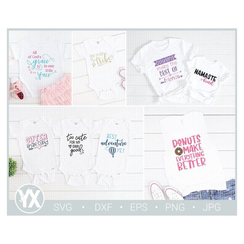 Baby SVG Bundle 40 Cut File Designs in Svg dxf png jpg | Etsy