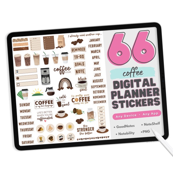 Coffee Planner Stickers - Etsy