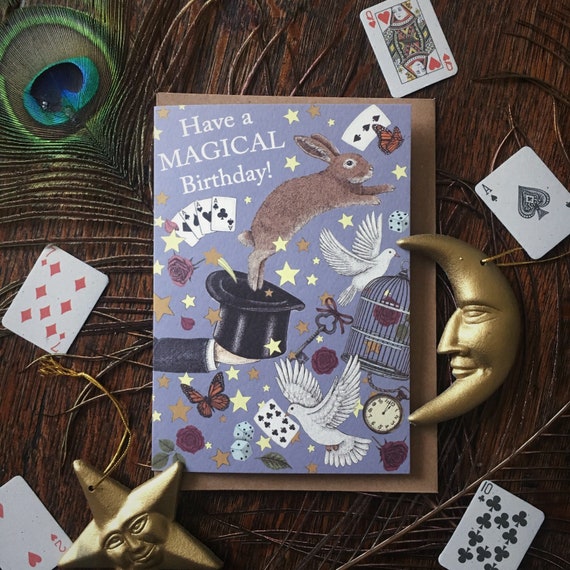 Paper Greeting Cards Birthday Cards Magical Birthday Card etna.com.pe