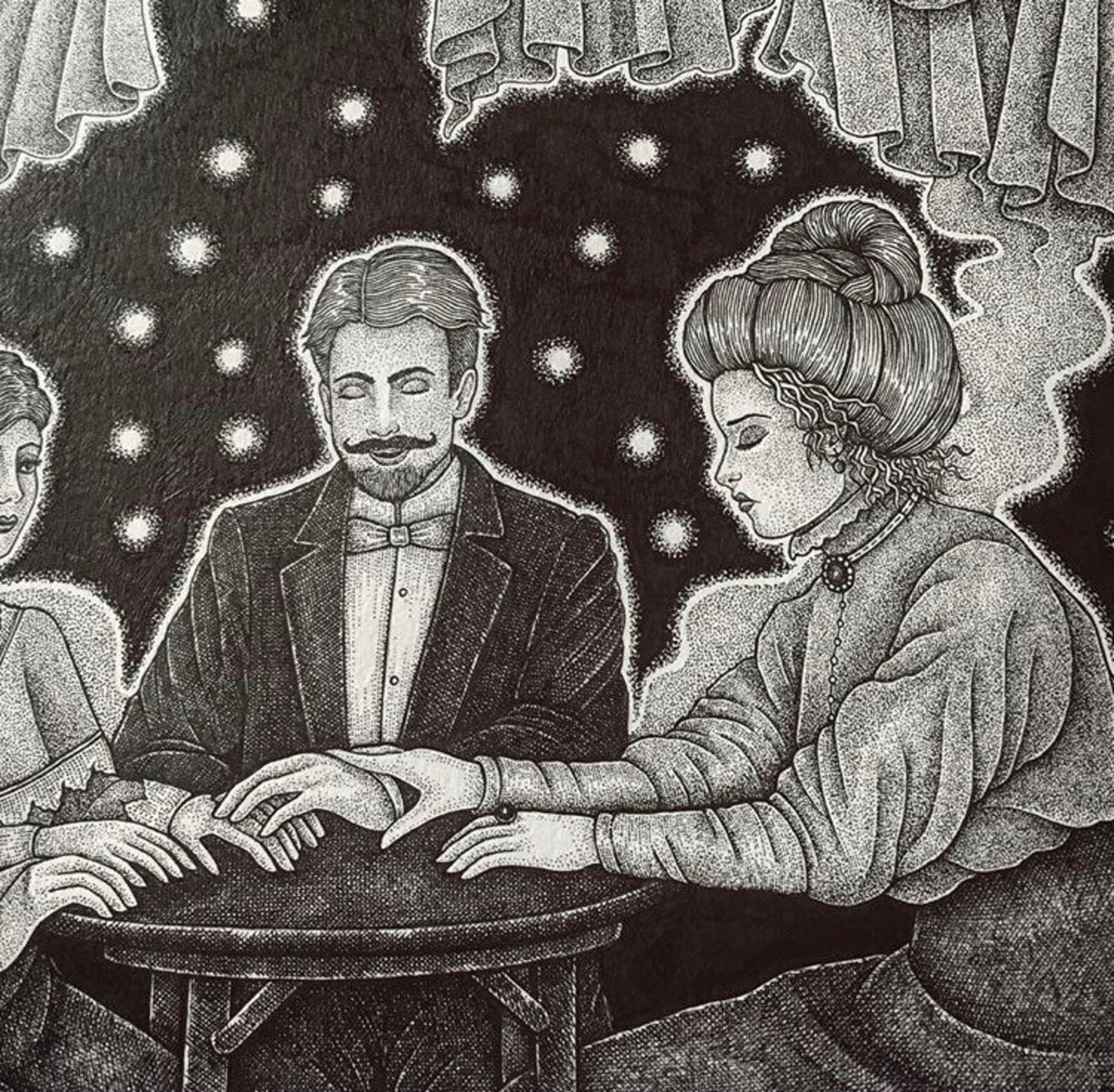 Victorian Seance - Halloween Print - A4 Print - Spooky Seance ...
