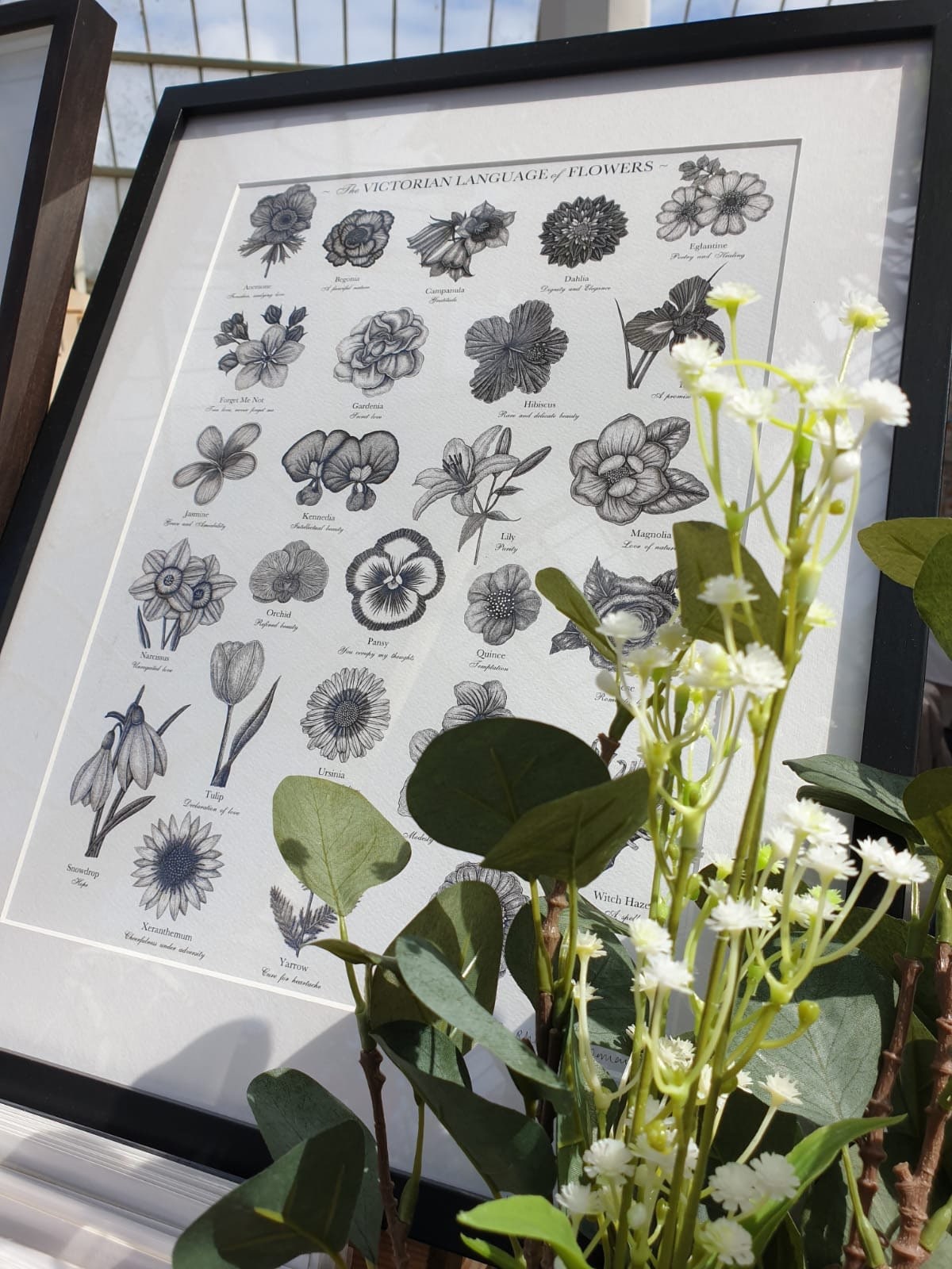 Victorian Language of Flowers Print A to Z of Flowers | Etsy