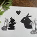 Rabbit Hand Shadow Puppet A5 Print Victorian Hand Shadow Puppets ...