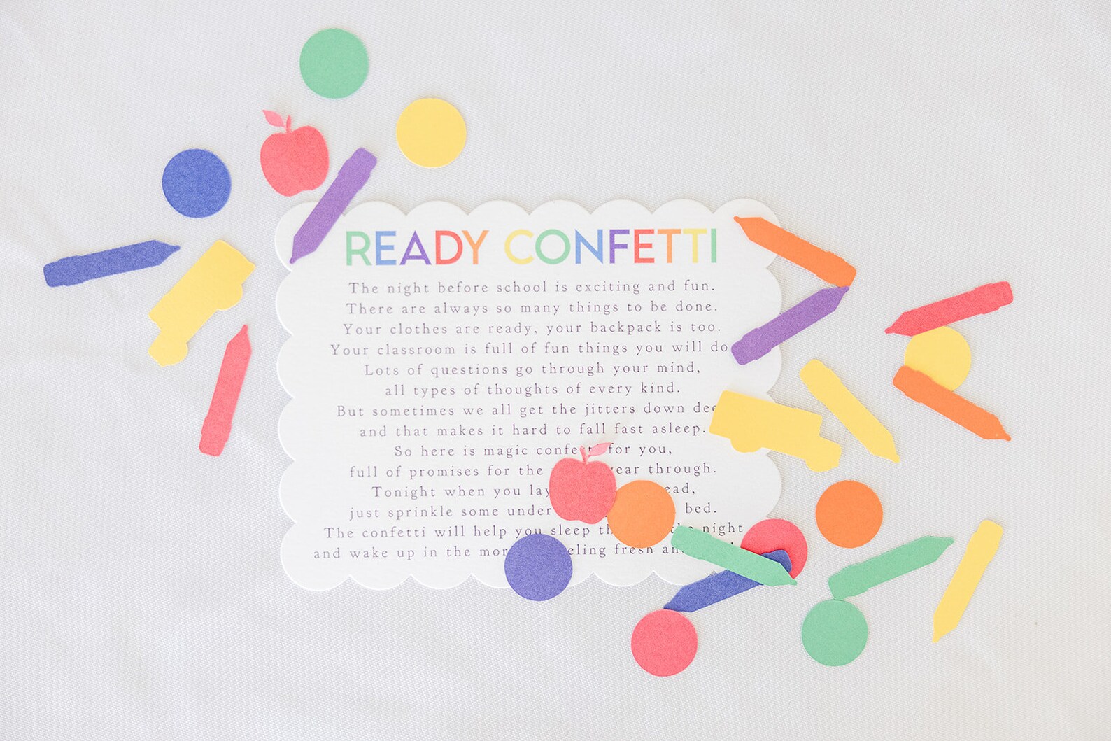 Ready Confetti Back to School First Day of School School - Etsy