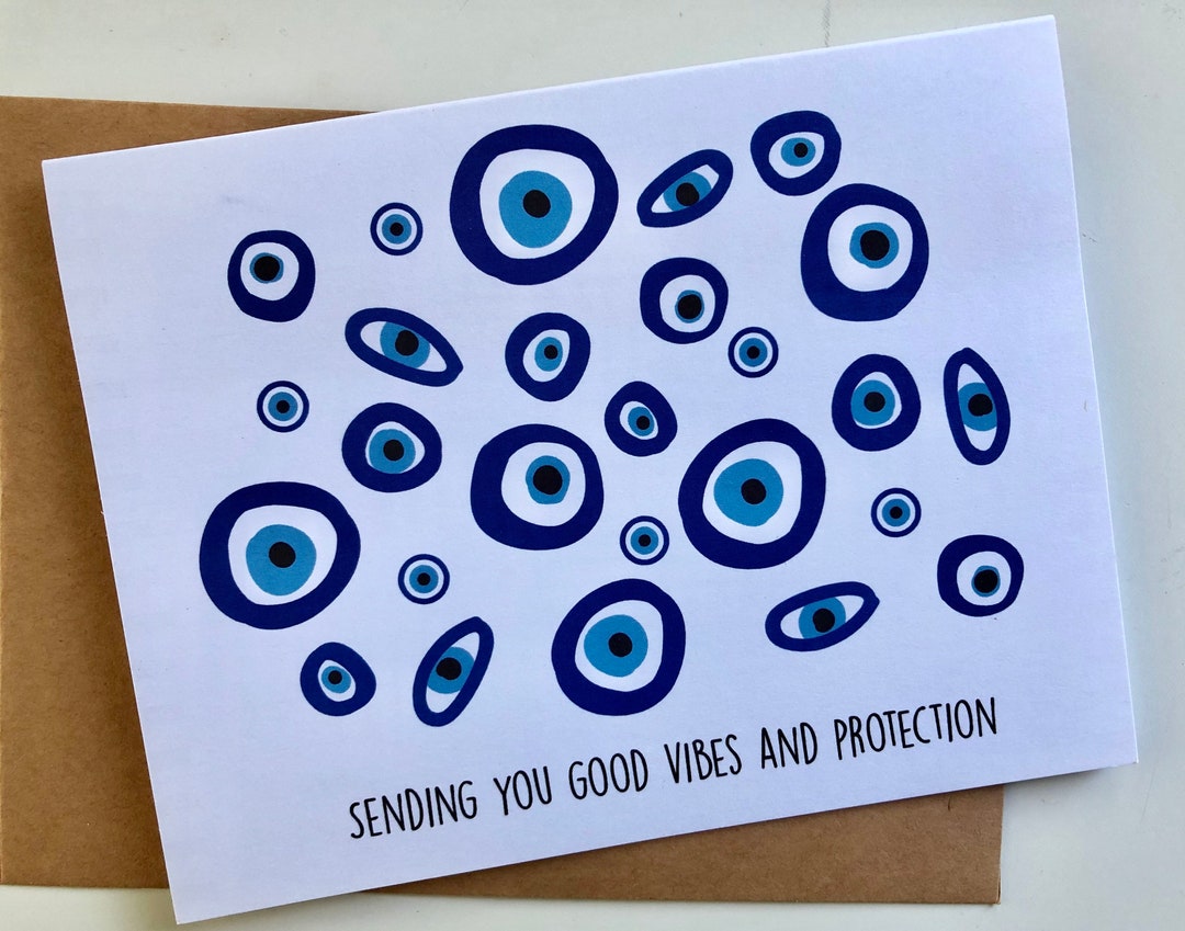 Evil Eye Greeting Card - Etsy