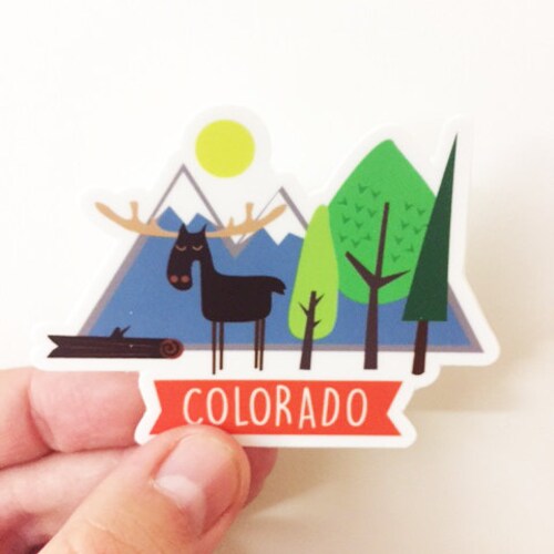 Colorado Sticker Flower Sticker State Sticker Colorado - Etsy