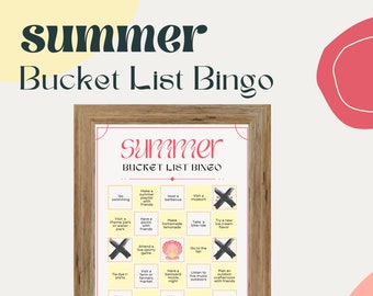 Summer 2024 Bucket List Bingo Cards - Etsy