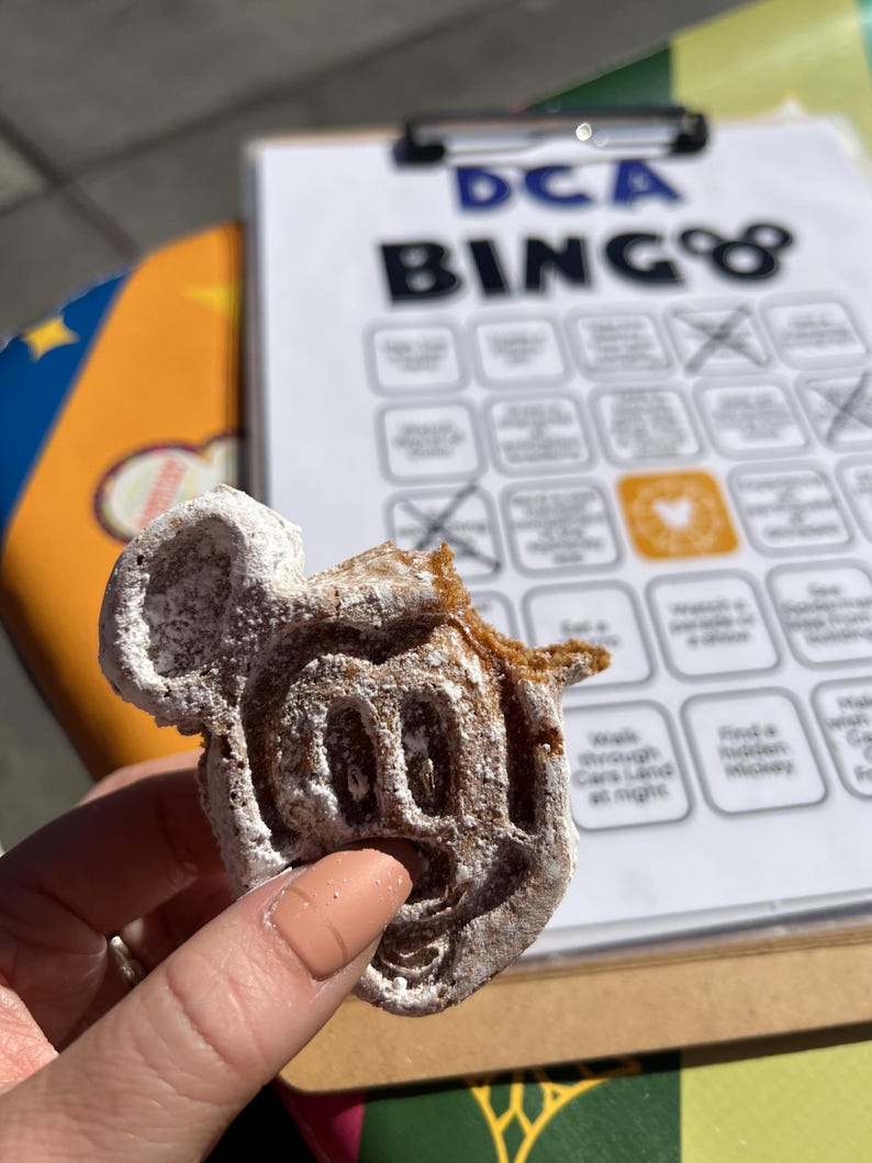 Disneyland Dining Bucket List Bingo - Etsy