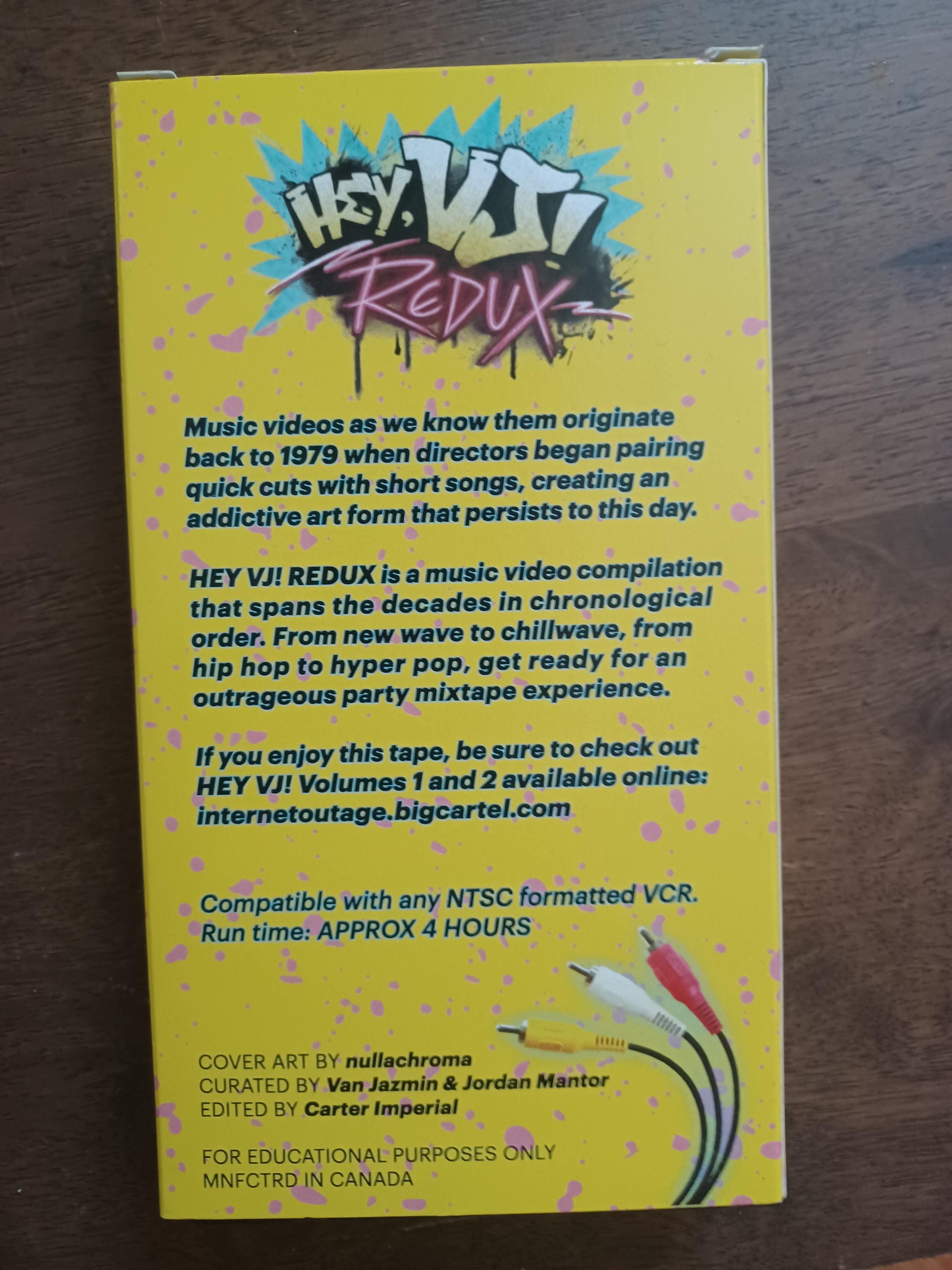 Hey VJ REDUX VHS Music Videos Party Mix Tape - Etsy
