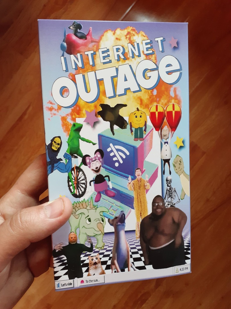 Internet Outage Memes VHS Tape Vaporwave Meme - Etsy