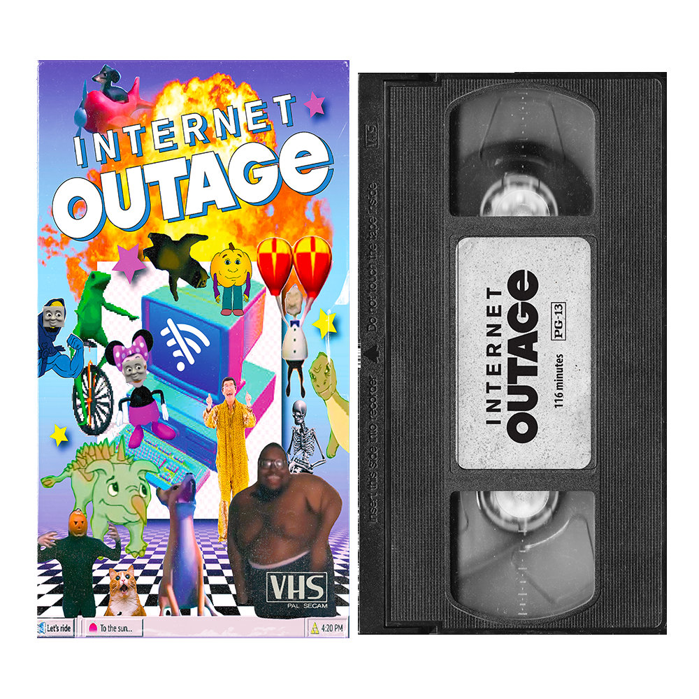 Internet Outage Memes VHS Tape Vaporwave Meme - Etsy