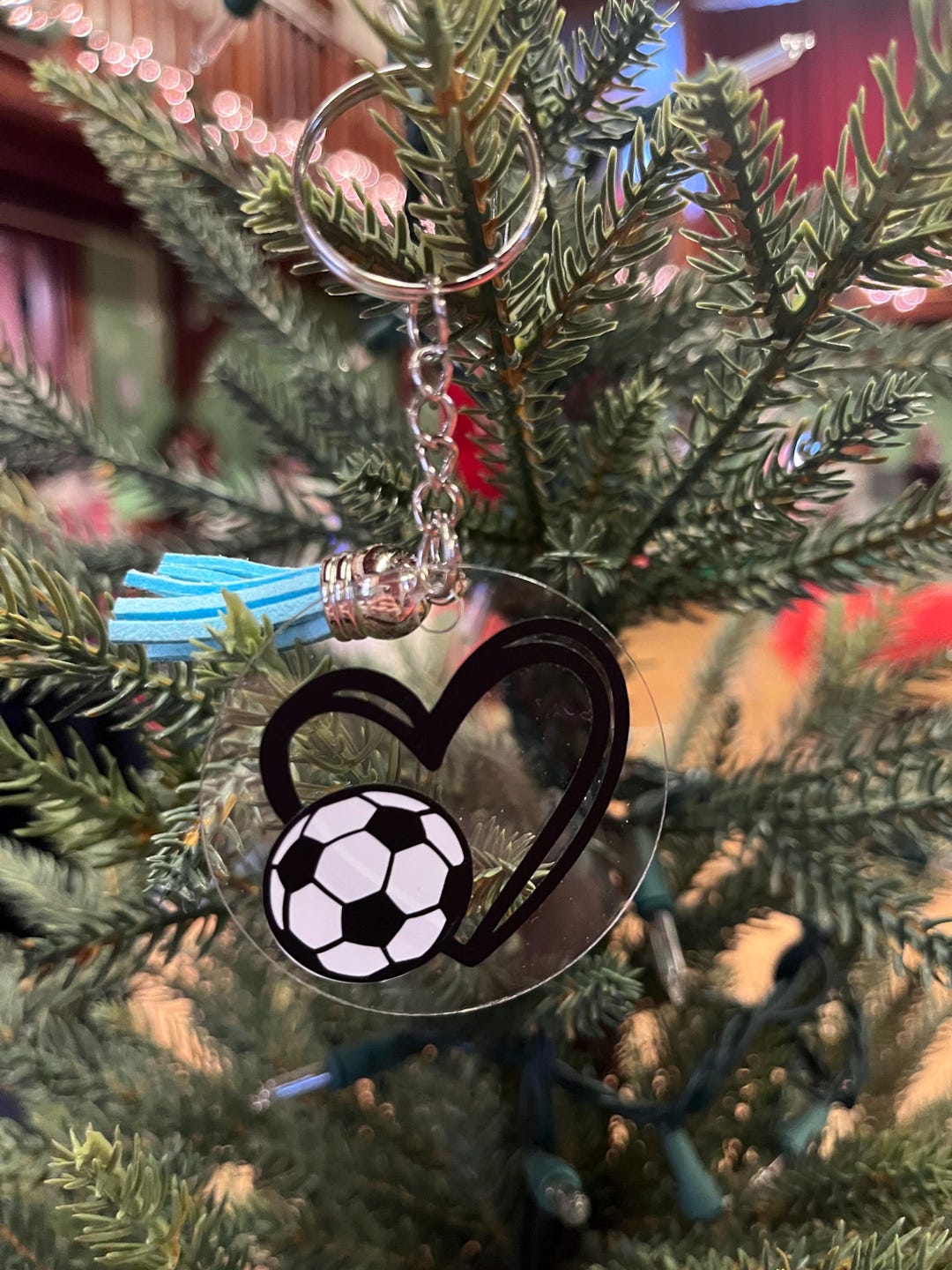 Soccer Keychain - Etsy