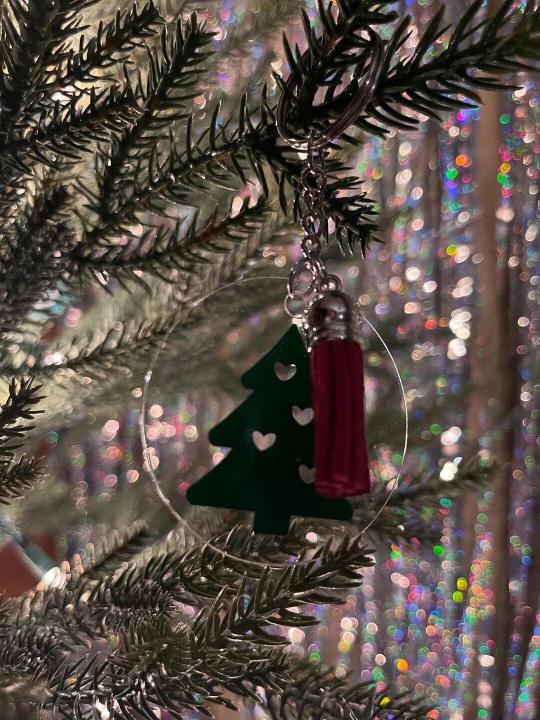 Christmas Tree Keychain - Etsy