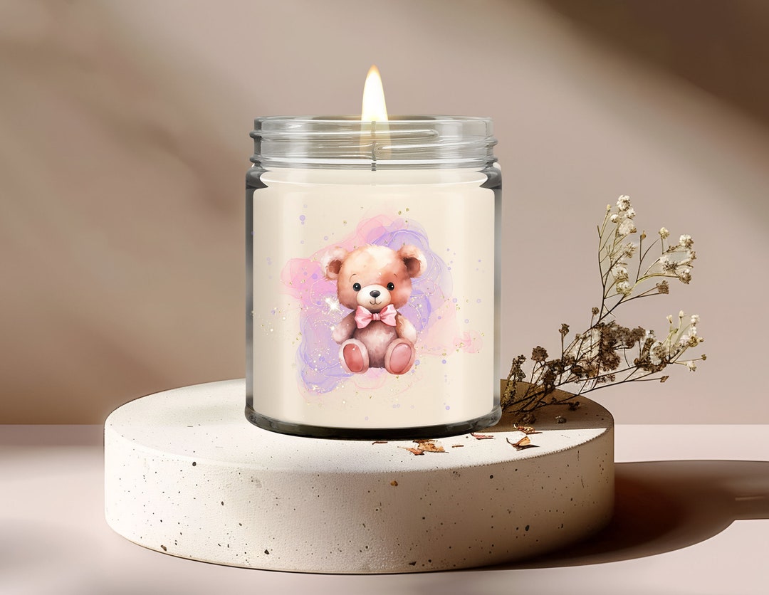 Teddy Bear Candle, Teddy Bear Gift Idea, Gift for Teddy Bear Lover ...