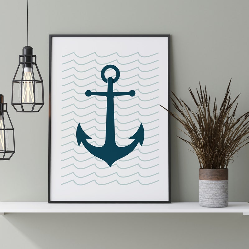 Anchor Print - Etsy