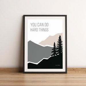 Mountain Boho Quote Poster Mountain Landscape Prints Digital Download ...