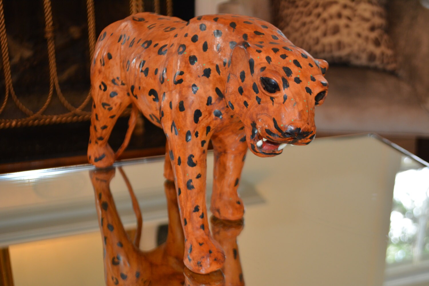 Vintage Leather Cheetah - Etsy