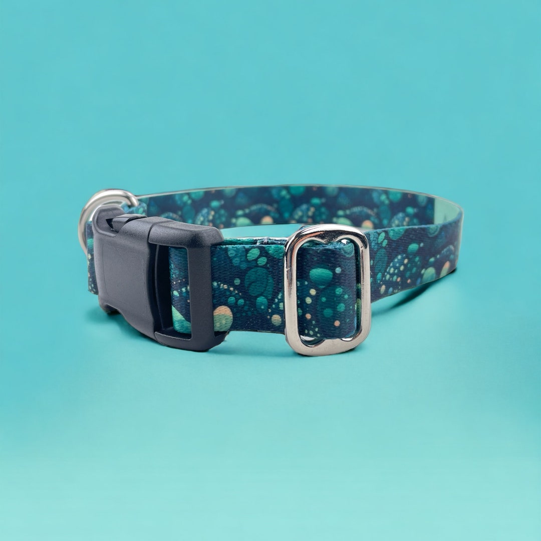 Water Drops Collar: Made From Recycled Webbing, Personalize With Your ...