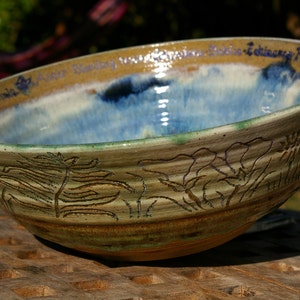 Flower Alphabet Pottery Bowl - Etsy