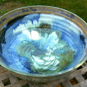 Flower Alphabet Pottery Bowl - Etsy