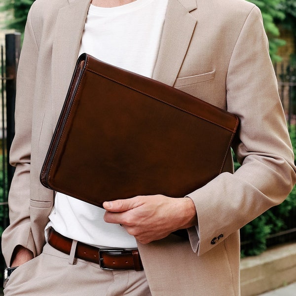 Leather Portfolio - Etsy