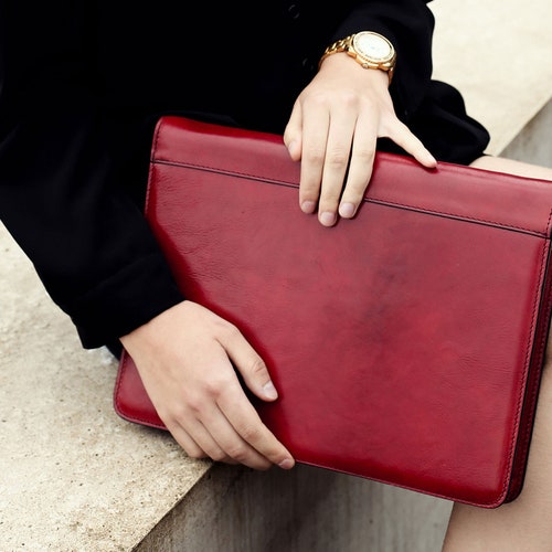 Portfolio for Women Leather Portfolio Personalized Notebook - Etsy