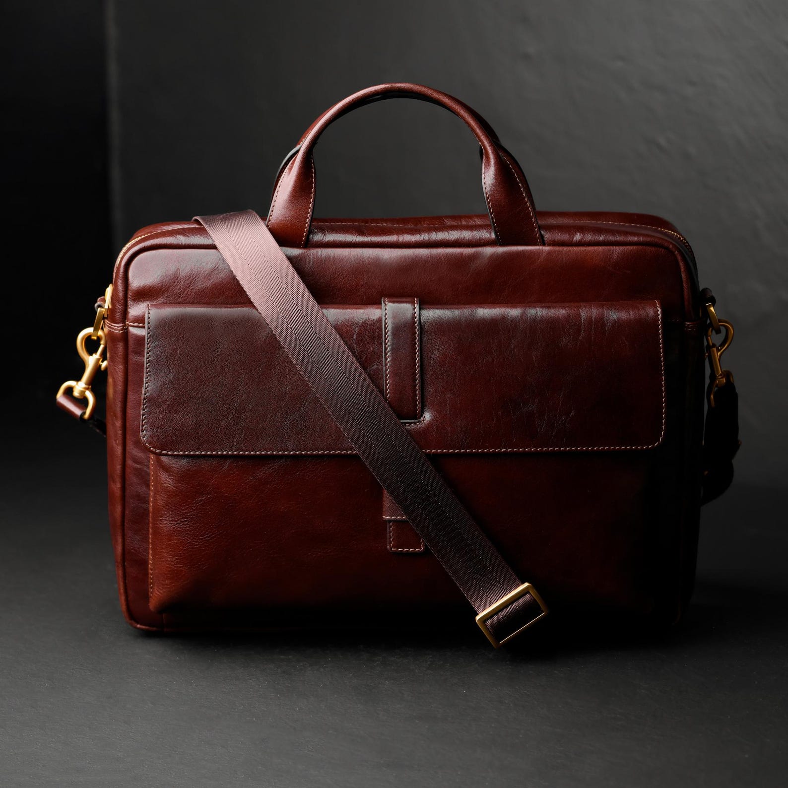 Large Messenger Bag for Men, Leather Briefcase, Genuine Leather Bag, 15 ...