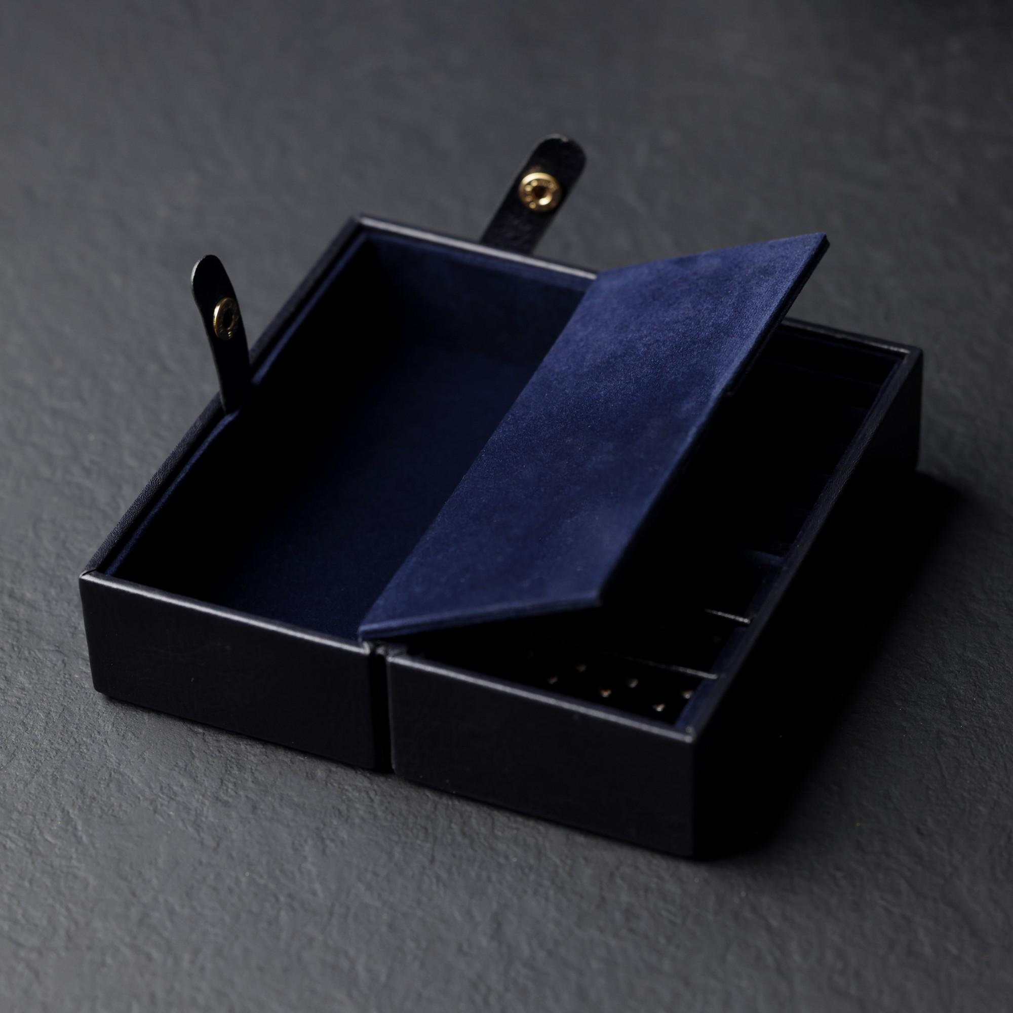Blue Leather Jewelry Box, Large Jewellery Box, Jewellery Case ...