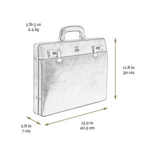 Brown Leather Attache Case, Hard-sided Briefcase, Code Lock Briefcase ...