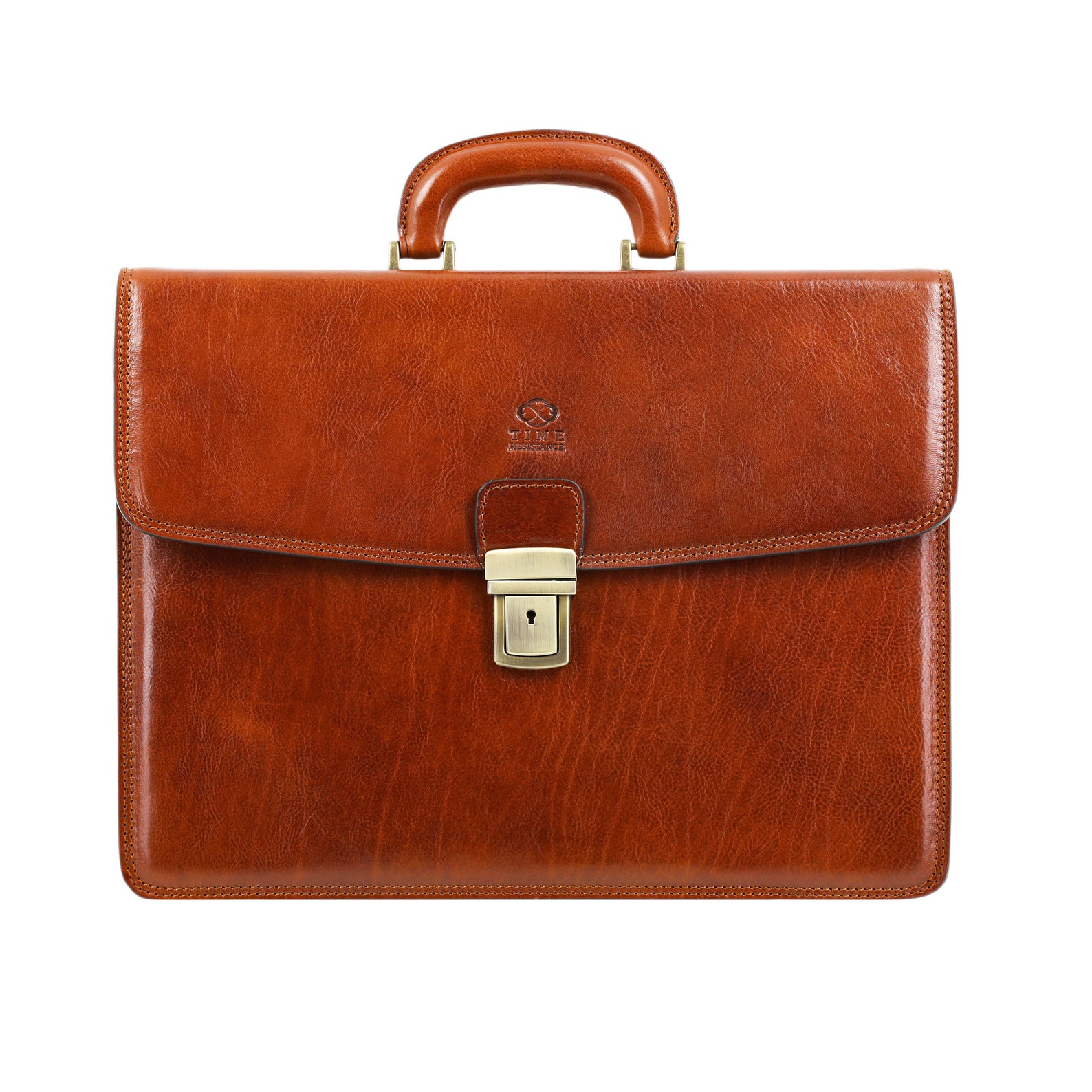 Personalized Leather Briefcase for Men Brown Laptop Bag - Etsy