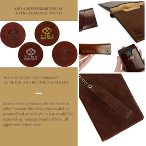 Leather Journal for Men, Refillable Cover, A5 Notepad, Personalized ...