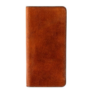 Long Leather Wallet, Coat Wallet for Men, Cardholder, Bitfold Wallet ...