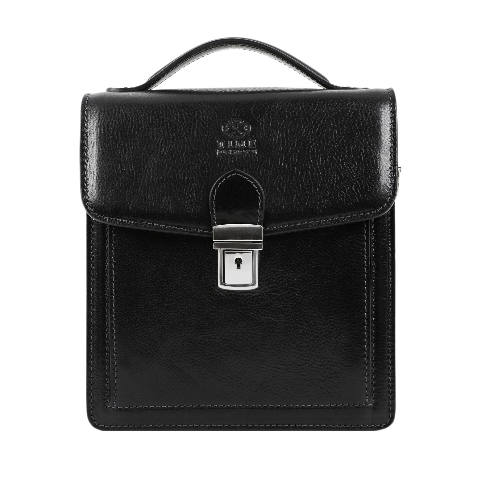 Small Leather Briefcase for Men Full Grain Leather Handbag - Etsy