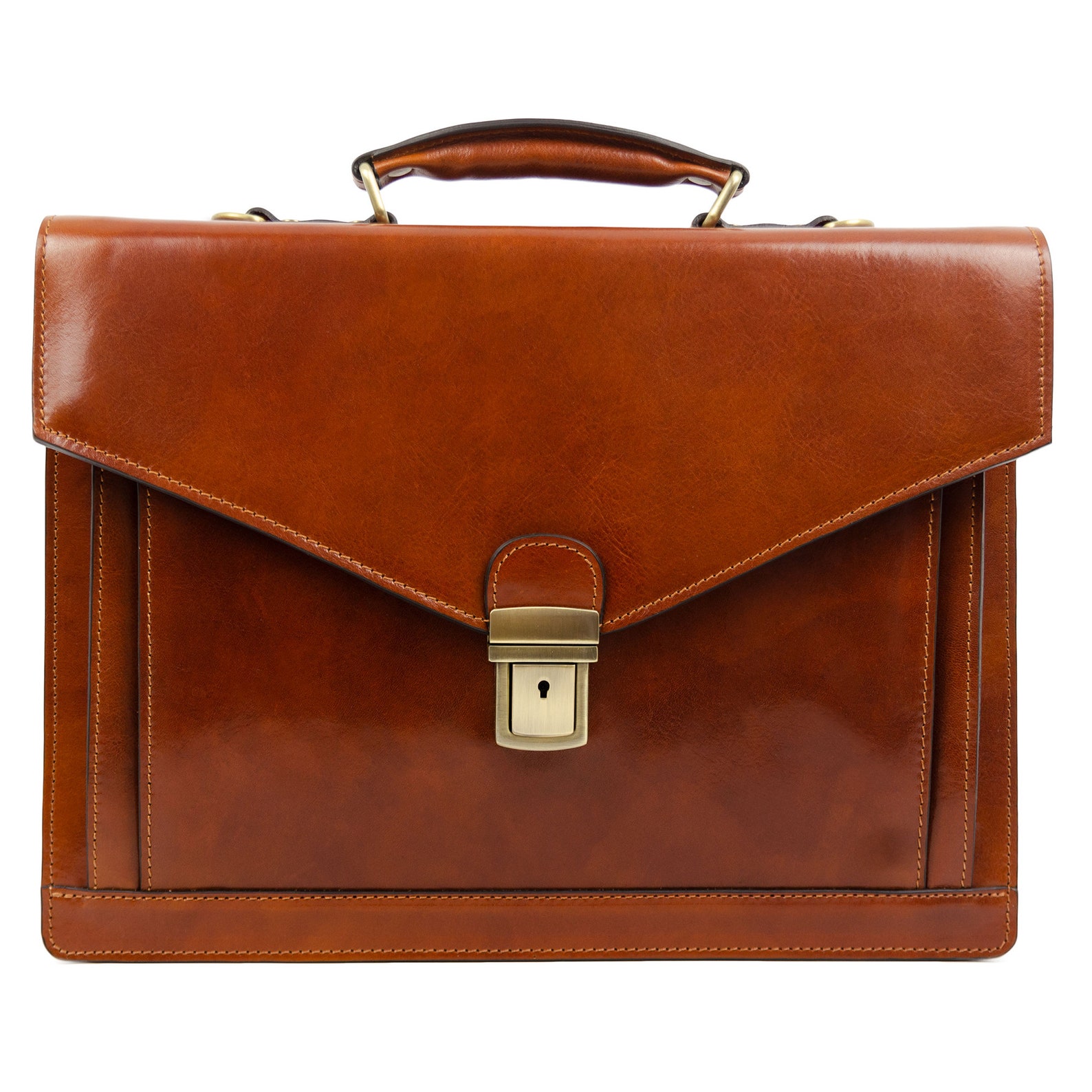 Classic Leather Briefcase for Men Personalized Bag 15 - Etsy