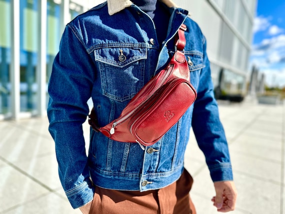 Full Grain Leather Belly Bag / Bum Bag / Waist Bag / Leather - Etsy