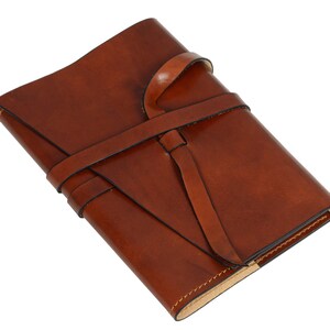 Leather Journal for Men, Refillable Cover, A5 Notepad, Personalized ...