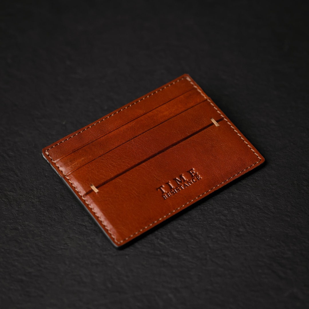 Credit Card Holder, Leather Business Card Case, Full Grain Leather Card ...
