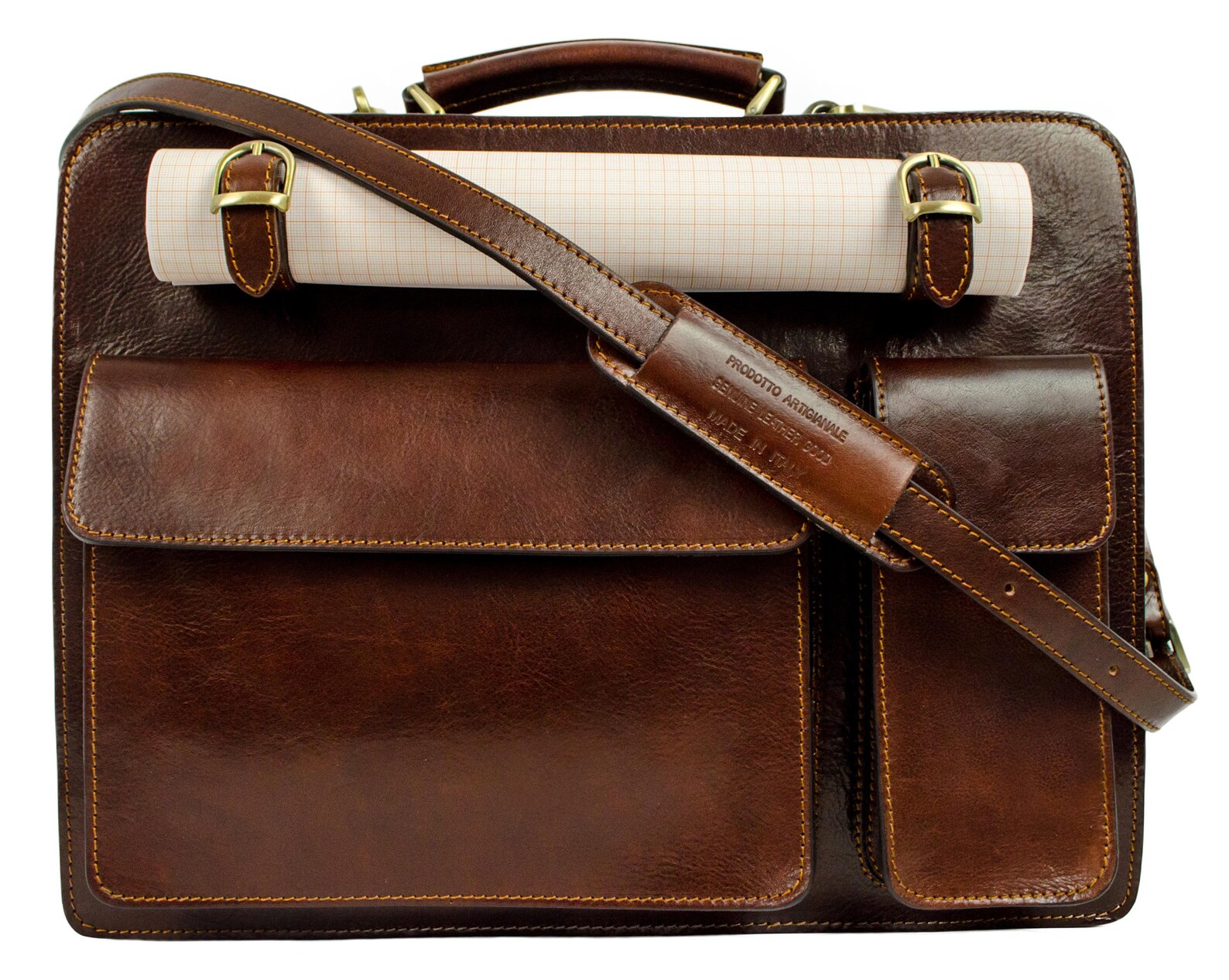 Leather Briefcase Men, Leather Satchel, Lawyers Bag, 15 Inch Laptop ...