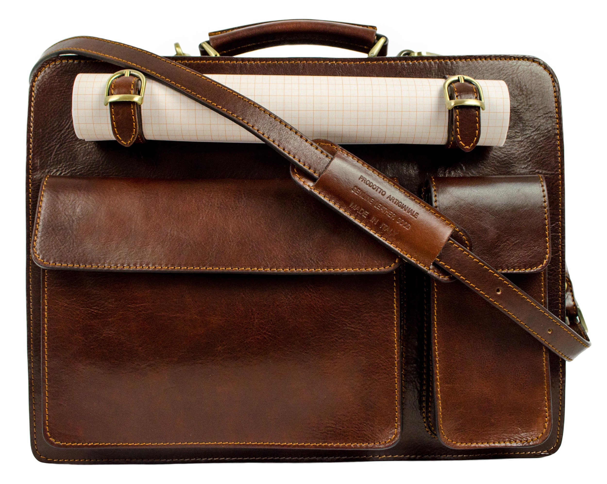 Leather Briefcase Men Leather Satchel Lawyers Bag Full - Etsy