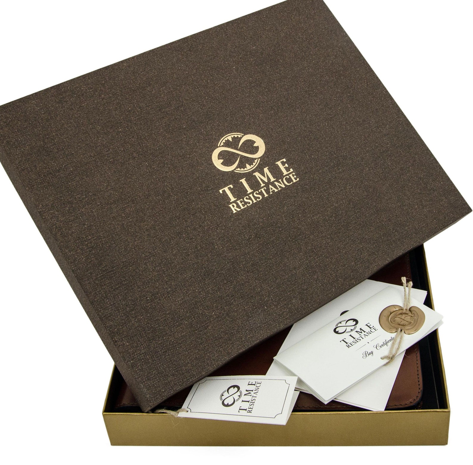 Brown Leather Portfolio With Zipper Full Grain Leather - Etsy UK