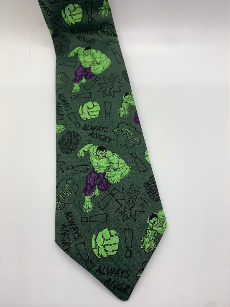 Novelty Necktie Mens Novelty Tie Hulk Themed Tie Gift for - Etsy