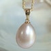 14K Gold Filled Elegant Big Round Drop Shell Pearl Earring, Lever Back ...