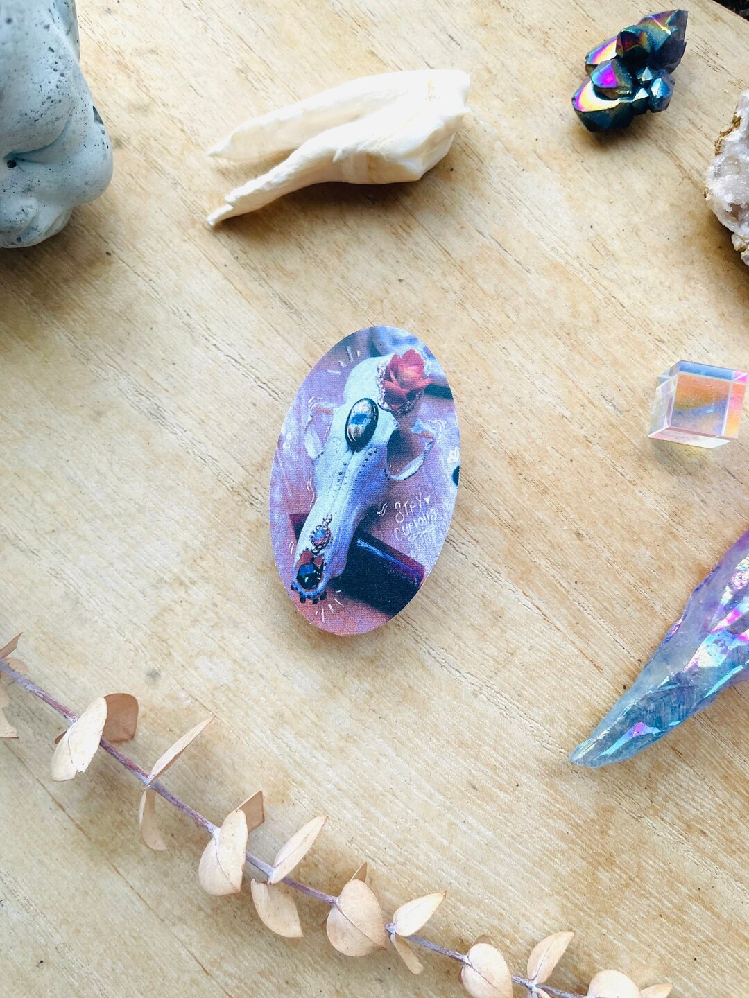 Textured stay Curious Fox Skull Original W Strawberry Quartz Vinyl ...