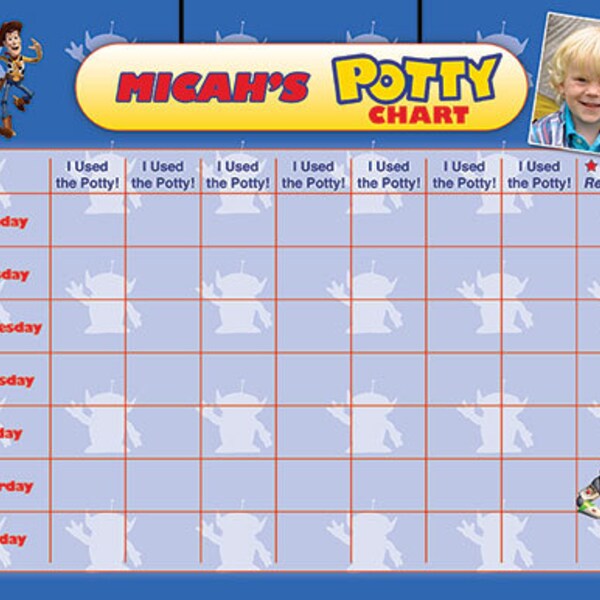 Potty Training Chart Buzz Lightyear - Etsy